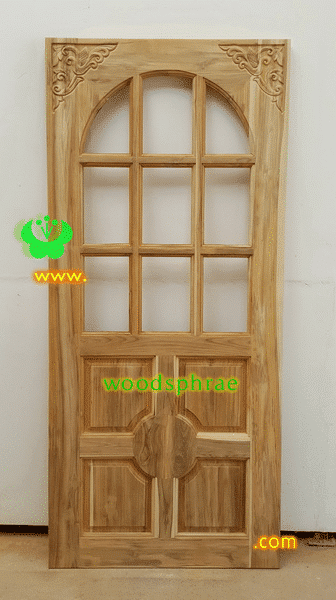 ประตูไม้สักบานเดี่ยว B298 - วู๊ดแพร่ ประตูไม้สักบานเลื่อน | ราคา โรงงาน ...